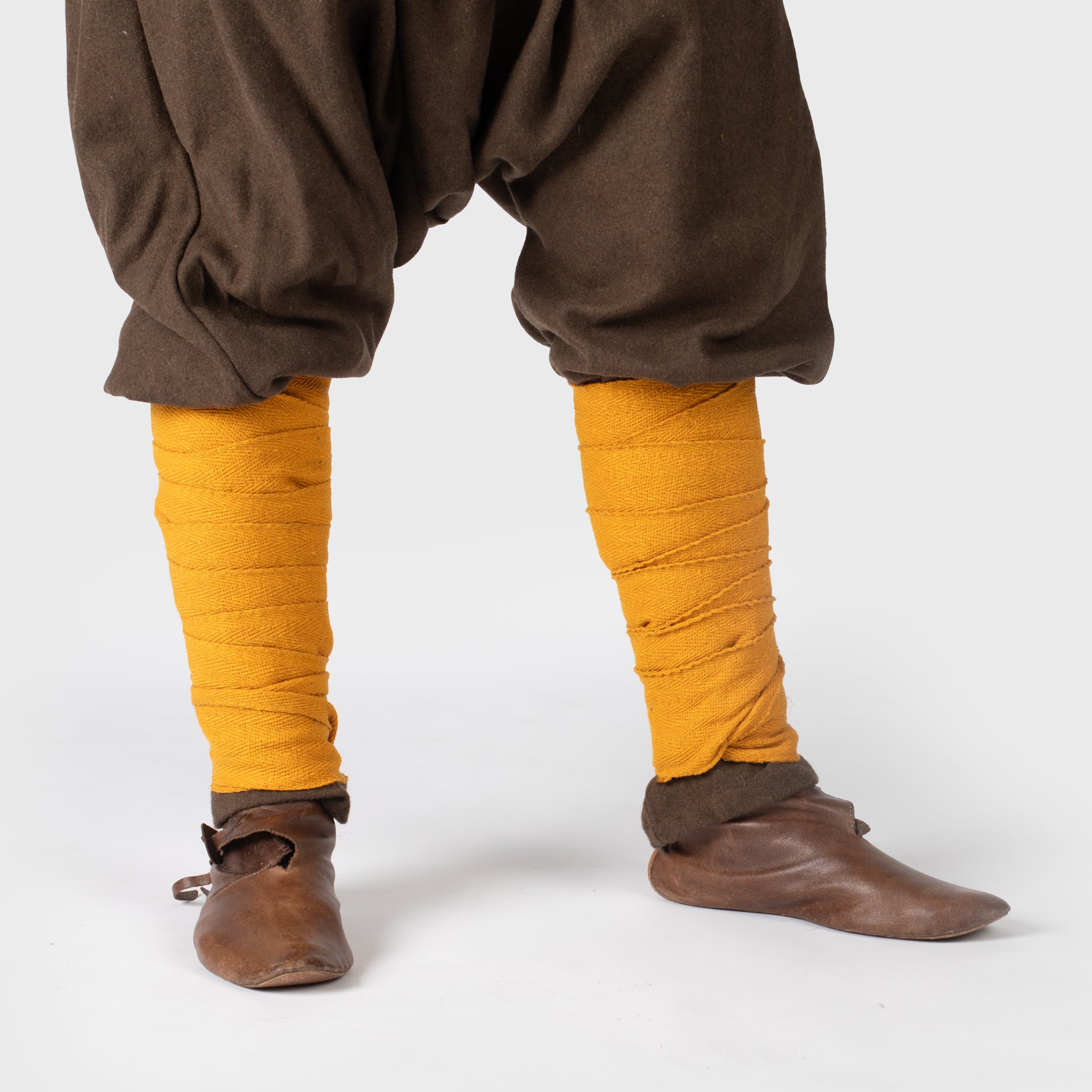 Viking Leg Wraps, Handwoven, Yellow – Grimfrost Intl