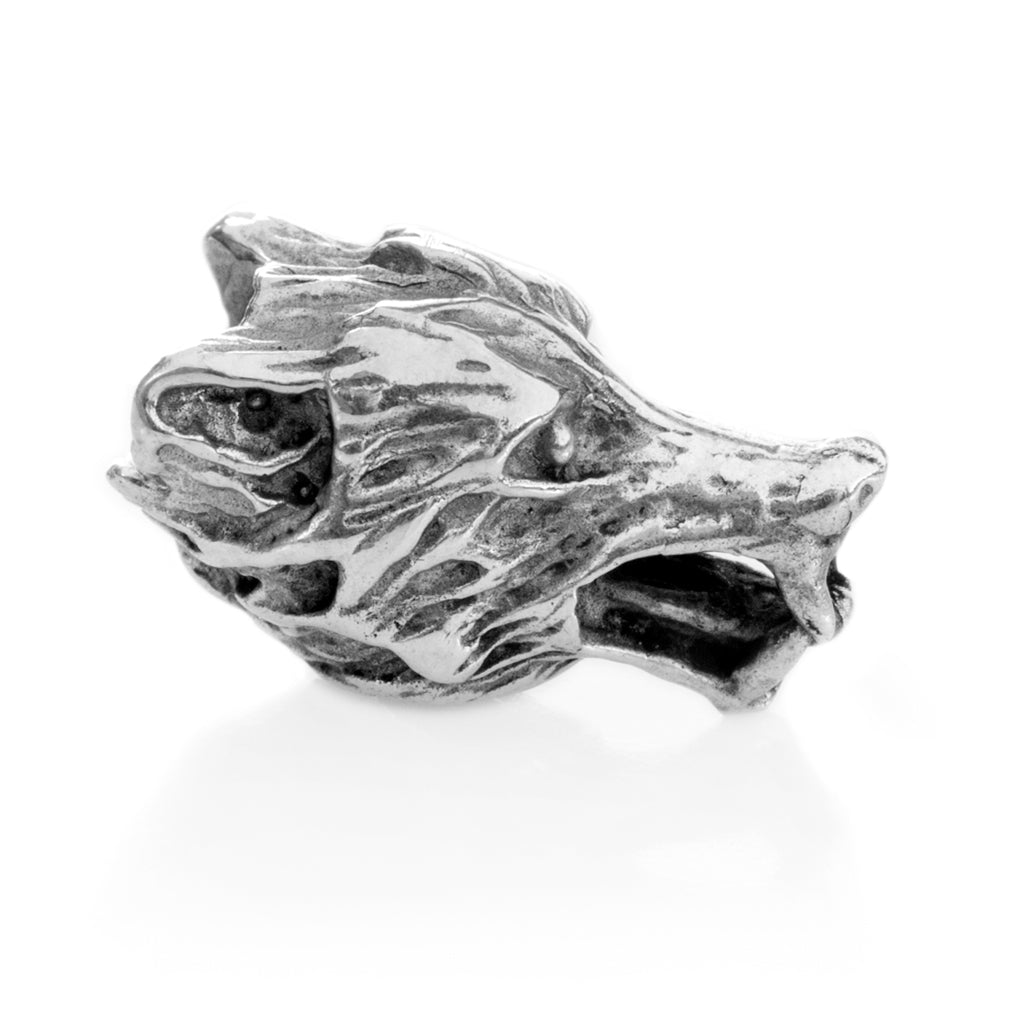 Beard Bead, Silver Wolf – Grimfrost Intl