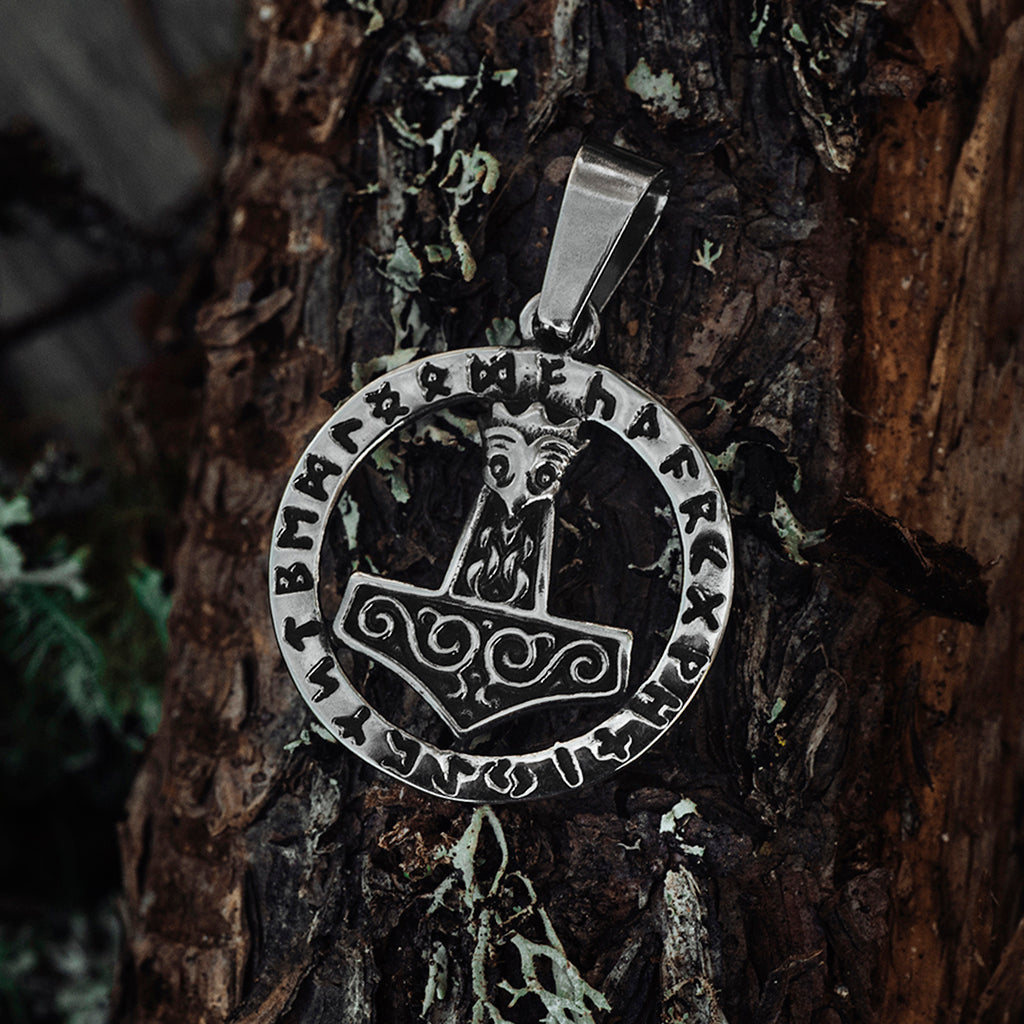 Rune Thor's Hammer, Silver – Grimfrost Intl