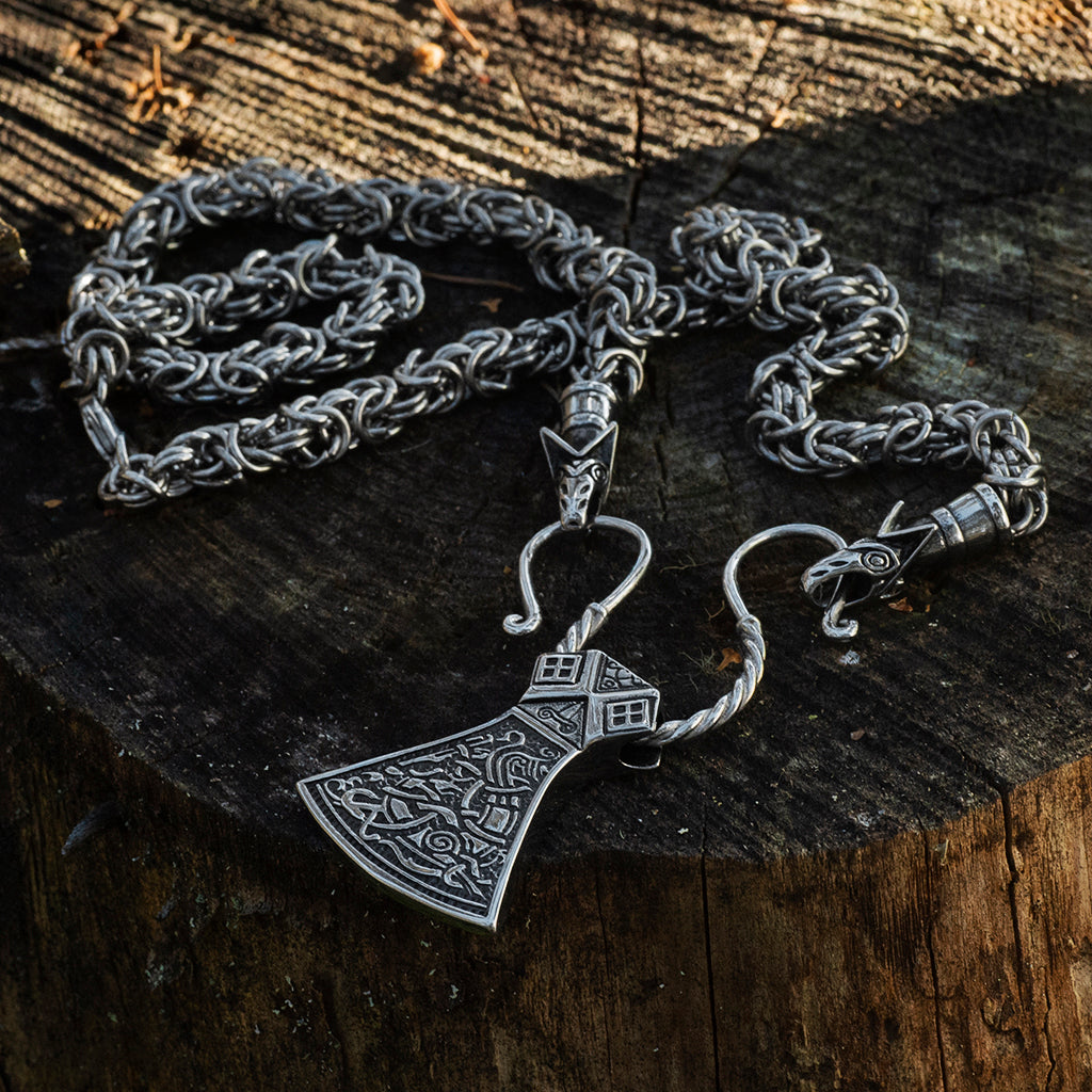 Wolf King Chain Axe, Stainless Steel – Grimfrost Intl