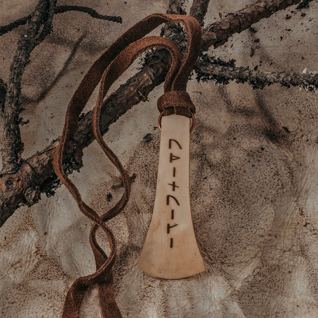 Odin Amulet, Bone – Grimfrost Intl