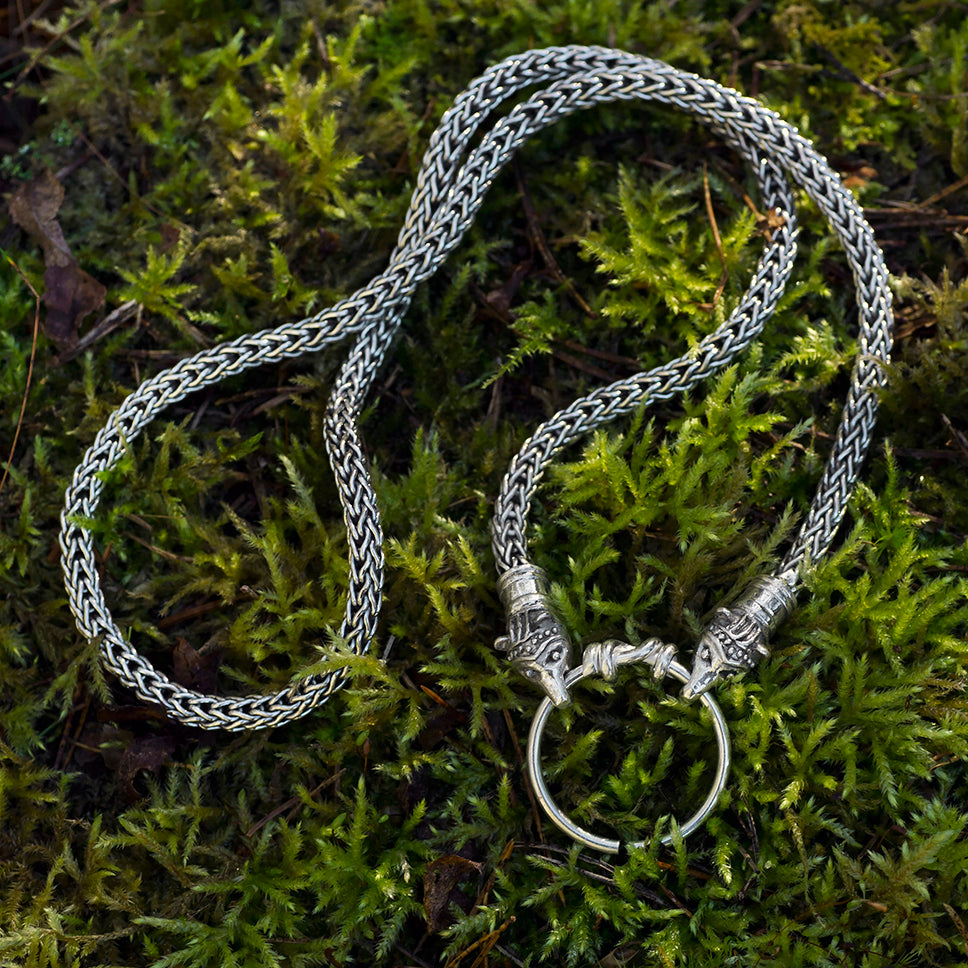 Valhalla Bear Chain, Silver – Grimfrost Intl