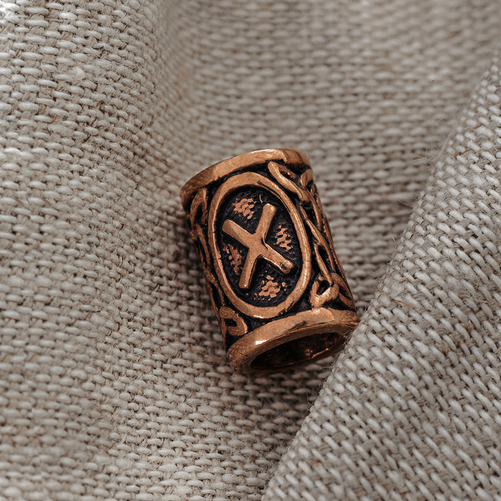 Gebo Beard Ring, Bronze – Grimfrost Intl