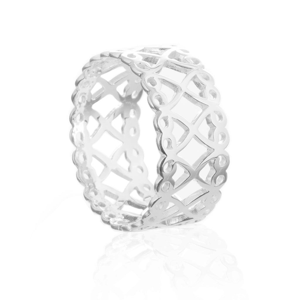 Ran's Net Ring, Silver – Grimfrost Intl