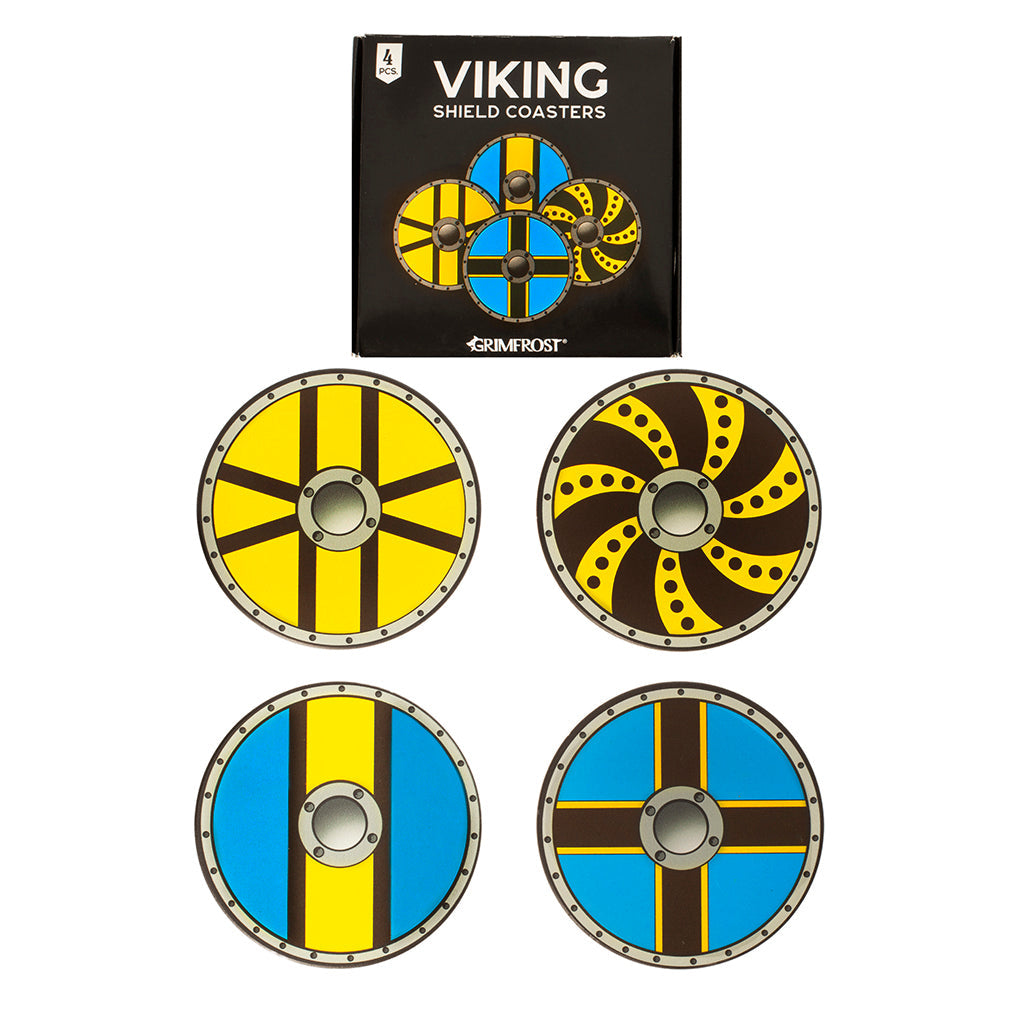 Viking Shield Coasters, Set 1 – Grimfrost Intl