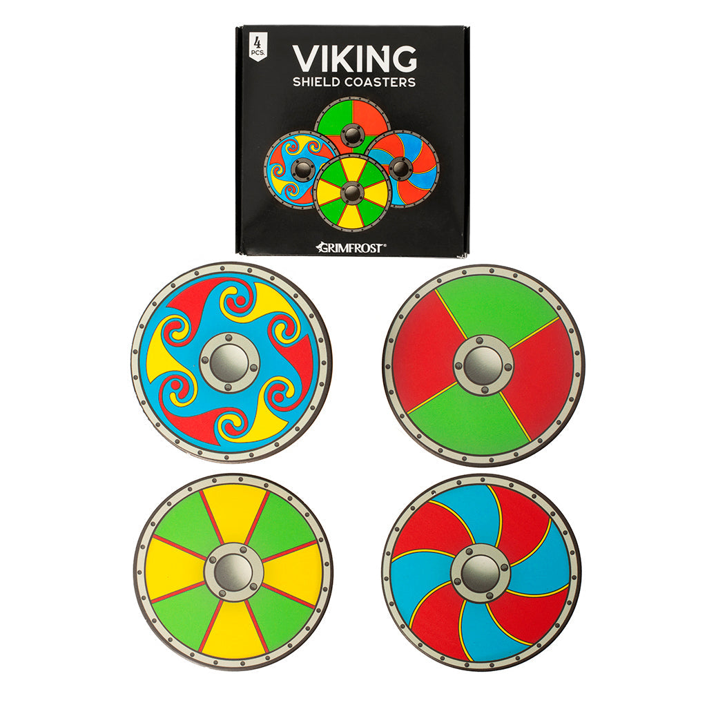 Viking Shield Coasters, Set 2 – Grimfrost Intl