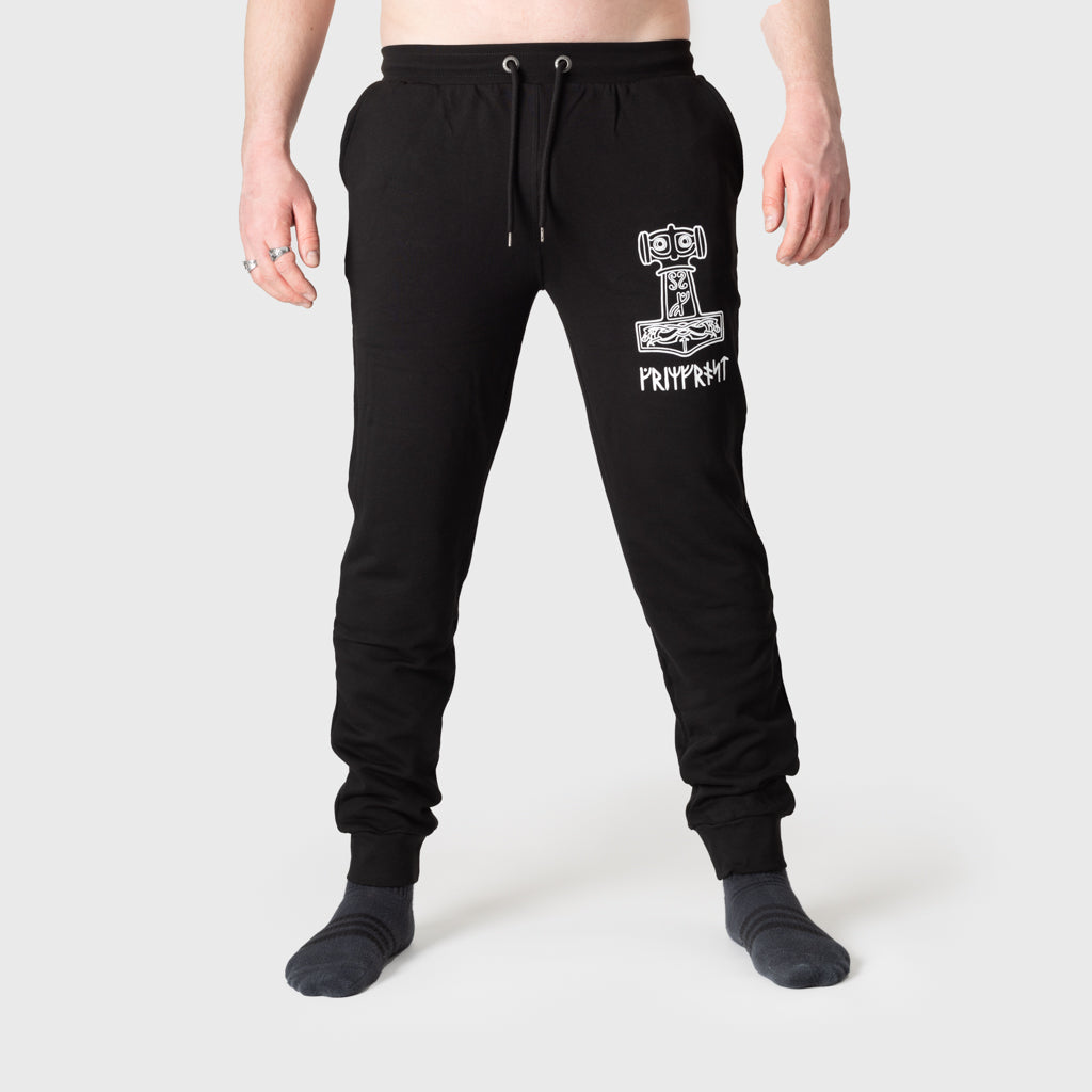Premium Sweatpants, Mjolnir, Black – Grimfrost Intl