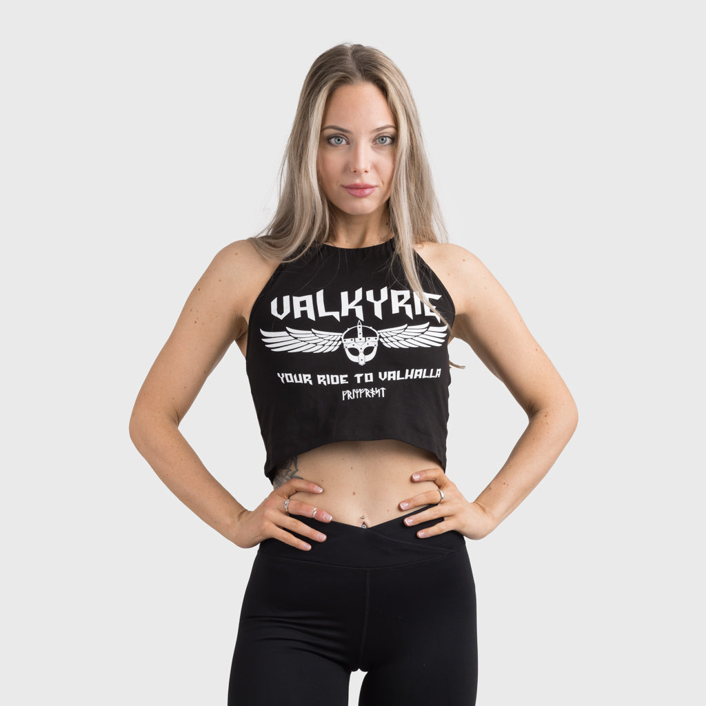 Crop Top, Valkyrie, Black – Grimfrost Intl