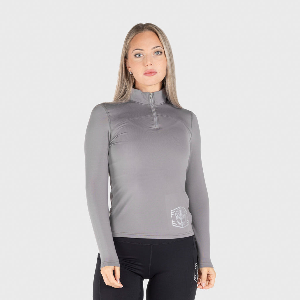 Women's Half Zip, Grey – Grimfrost Intl