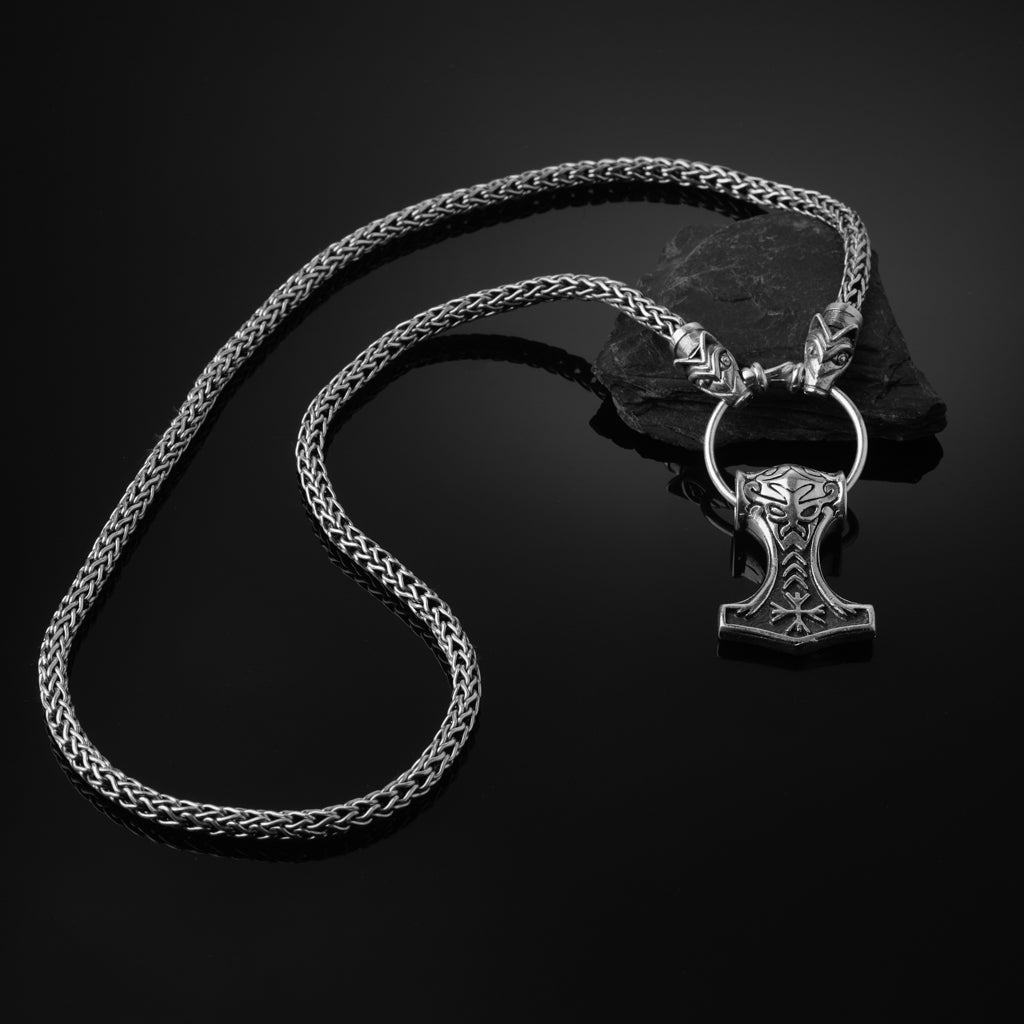 Valhalla Wolf Chain, Set 2, Silver – Grimfrost Intl